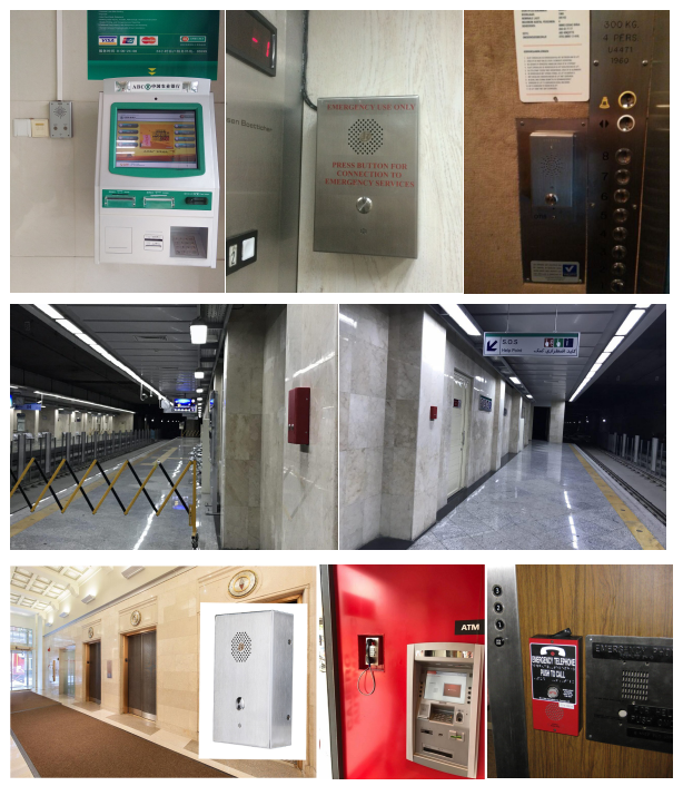 Waterproof Elevator Emergency Phone Simple Installation SIP / VoIP Door ...