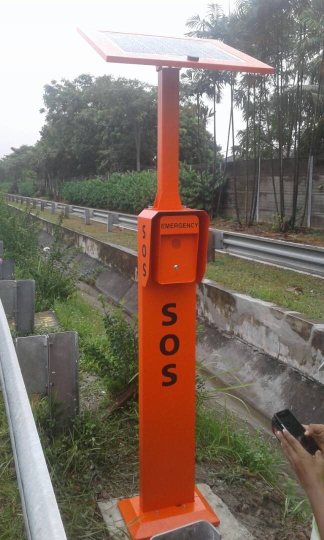 Vandal Resistant 3G Roadside Emergency Phone For Highway , Roadside GSM ...