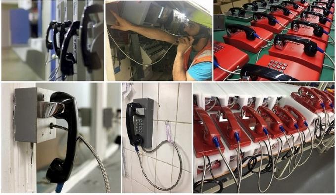 Robust Prison Telephone , public emergency telephone with LCD Display