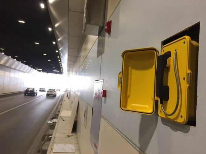 IP67 Hotline Emergency Industrial Analog Telephone Wall / Pillar ...