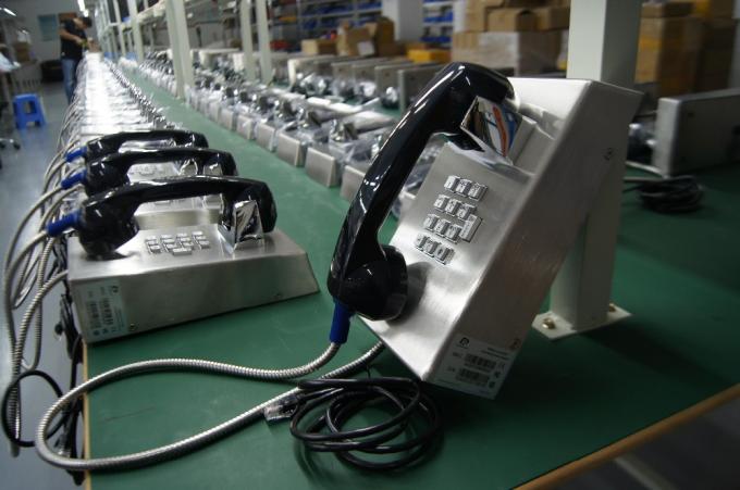 Cold Rolled Steel Prison Visitation Phone , Jail Telephone ABS Material ...