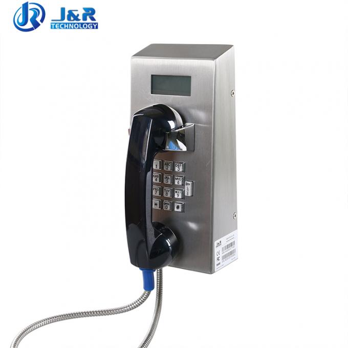 Jail Emergency Vandal Proof Telephone Rugged Teleaid Prison Phone With LCD