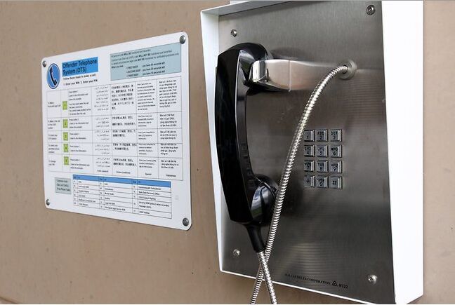 Emergency Vandal Resistant Telephone Flush Mounted Handset Phone For Prison