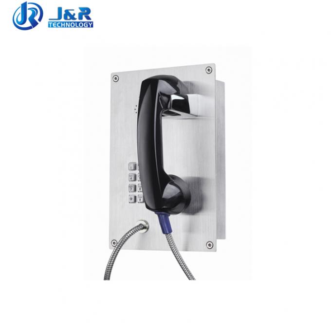 Emergency Vandal Resistant Telephone Flush Mounted Handset Phone For Prison