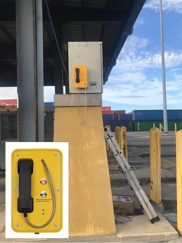 Orange Color Explosion Proof Telephone , Flameproof Outdoor Analog ...