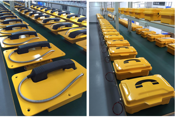 IP67 Hotline Emergency Industrial Analog Telephone Wall / Pillar ...