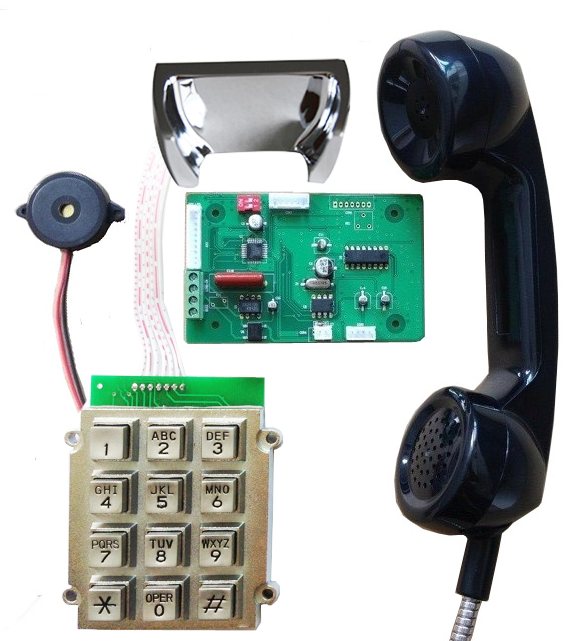 Heavy Duty Vandal Resistant Telephone , Metal Rugged Emergency ...