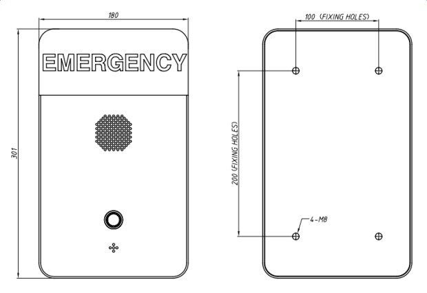 Vandal Resistant Emergency Call Box Public Safety Emergency Telephones ...