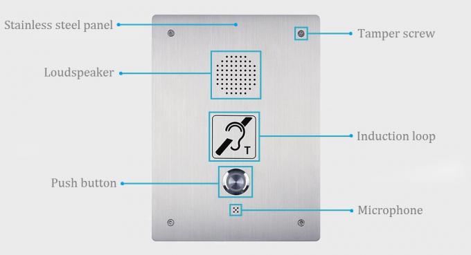 Induction Loop Cleanroom SIP Elevator Emergency Phone