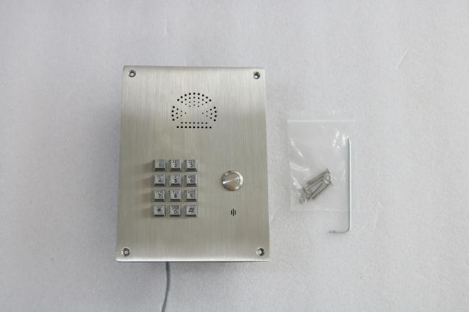 Full Keypad Emergency Lab Intercom Analog SIP GSM Emergency Hands Free ...