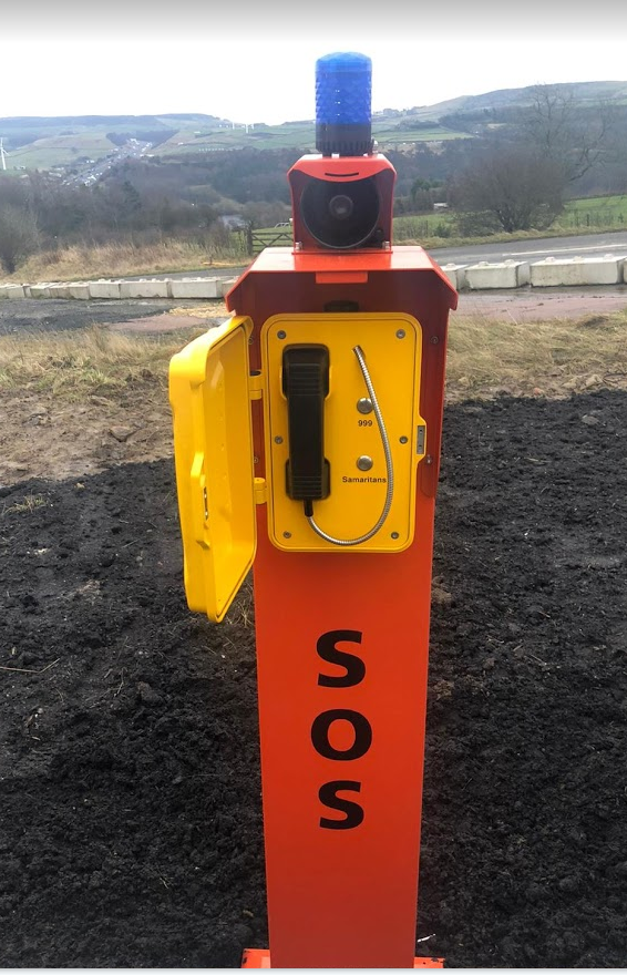 Highway Emergency Telephone Vandal Resistant Outdoors SOS Telephone Pillar