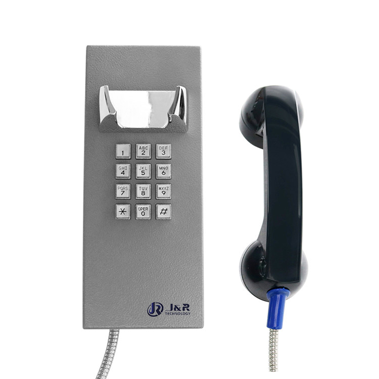 Vandal Proof Prison Telephone Full Rugged Keypad Wall Mounting With 2 ...