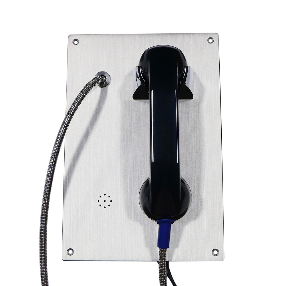 Flush Mounted Vandal Resistant Telephone / Stainless Steel Hotline ...