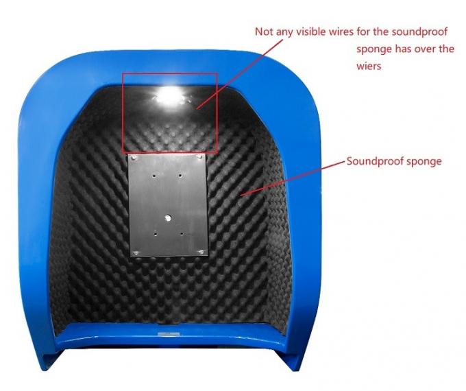 Noiseproof Telephone Acoustic Phone Hood Wall Mounting Fiberglass ...