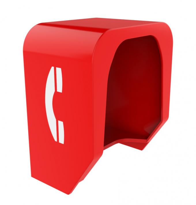 Wall Mounting Acoustic Phone Booth Telephone Hood Fiberglass Reinforced ...