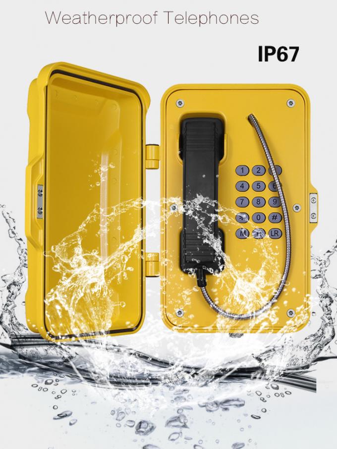 Industrial Weatherproof Emergency Phone , Emergency Call Box IP66-IP67 ...