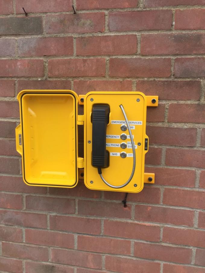 Three Button Outdoor Weatherproof Emergency Phone With Speed Dial Function